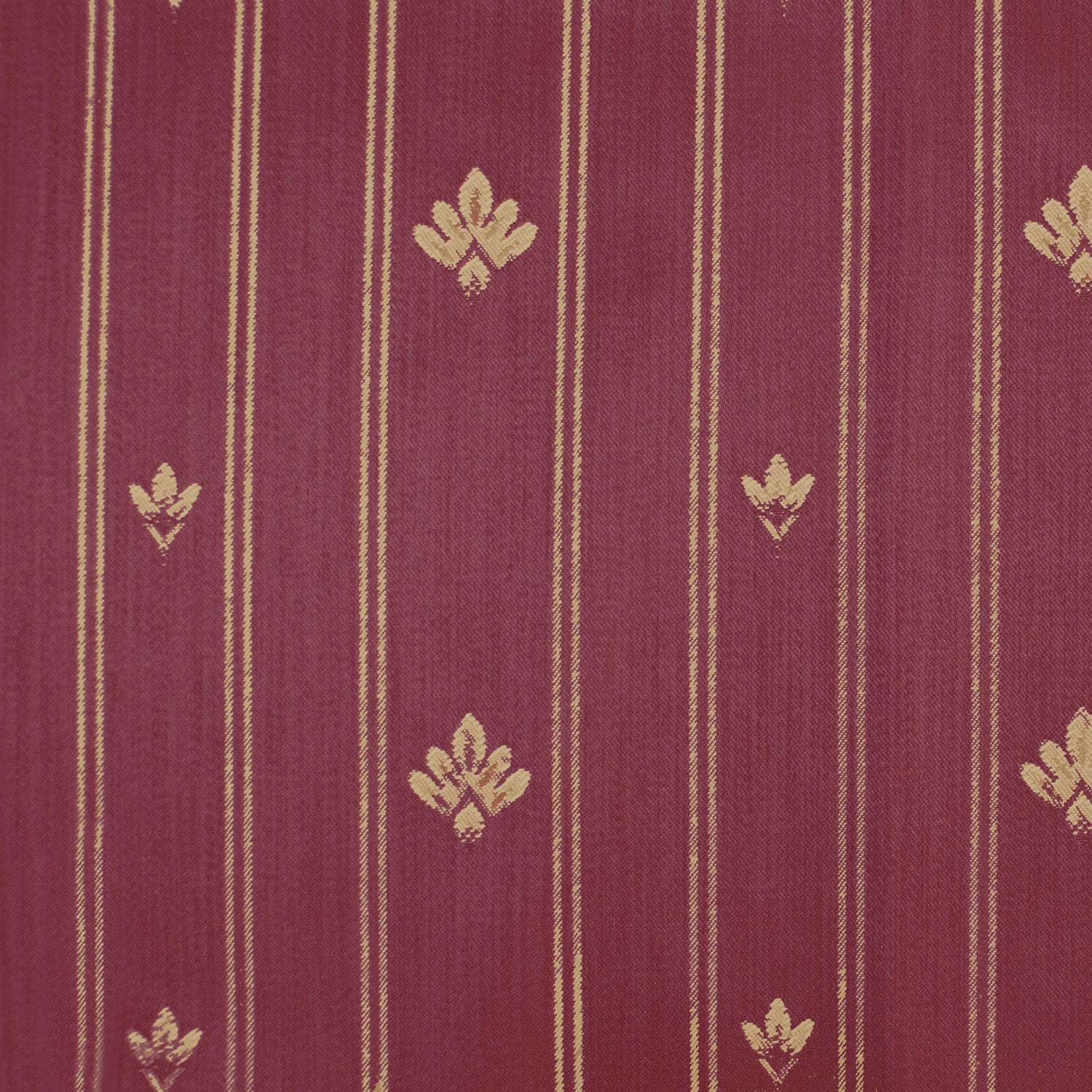 Elegant Regency Striped Red Cotton Print Curtain and Upholstery Fabric ...