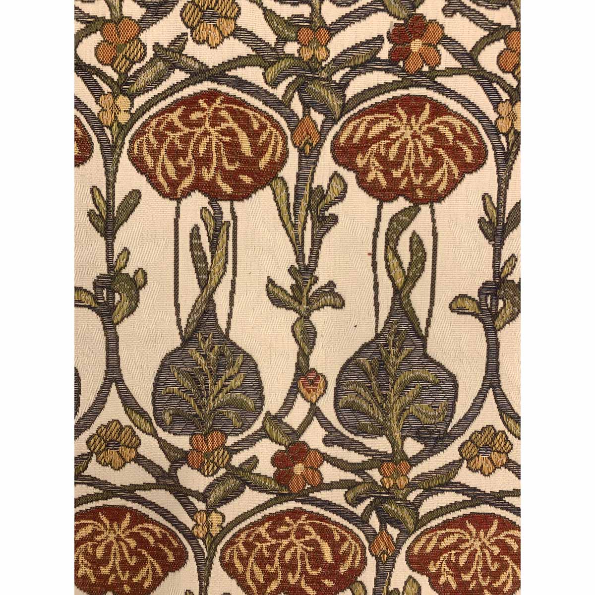 Charles Rennie Mackintosh Woven Rose Design Curtain Upholstery Fabric