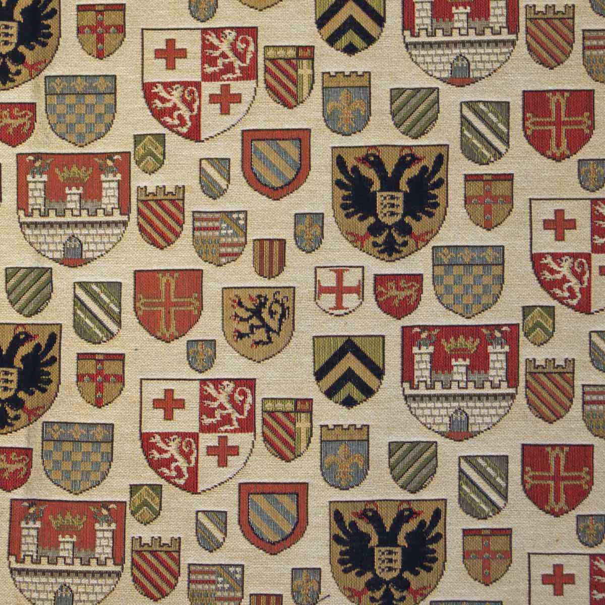Medieval Heavy Coats of Arms Soft Furnishing and Upholstery Fabric