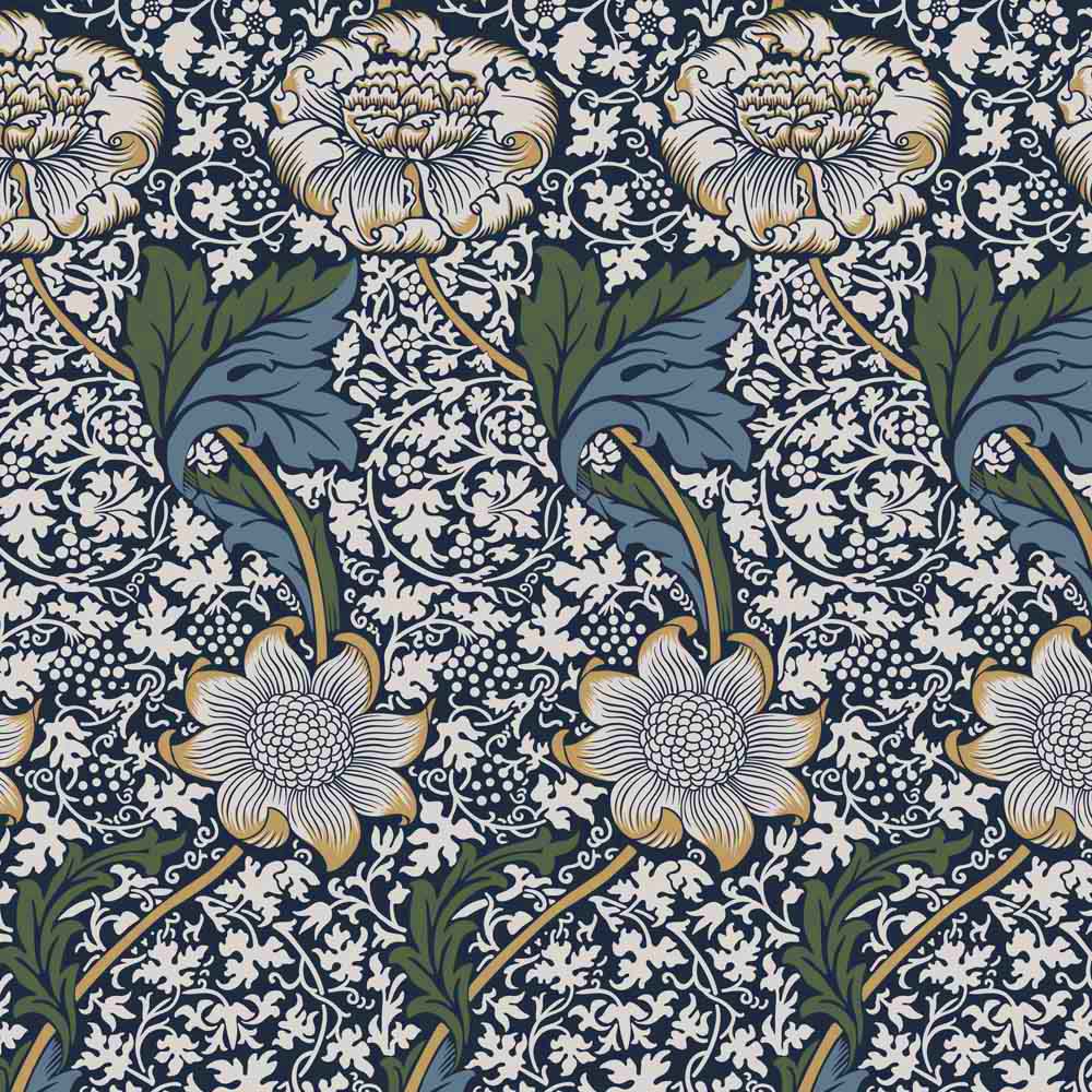 Fabric | William Morris Designs Kennet Print from Loome Fabrics