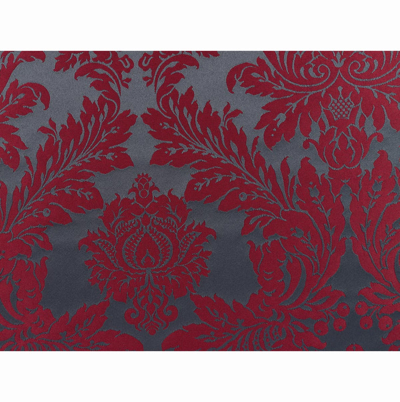 Elegant Patterned Red Damask Curtain and Upholstery Fabric | Raphael ...